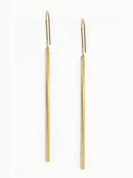 Brass Rod Dangle Earrings – Vernacular